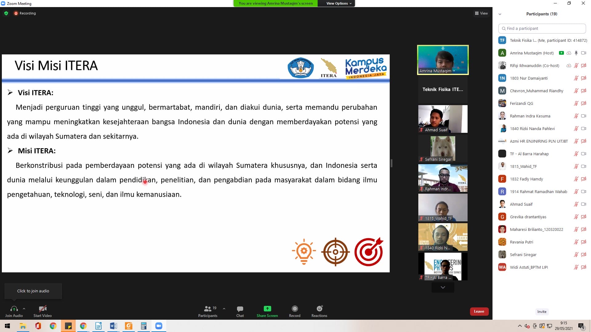 FGD Program Studi Teknik Fisika ITERA – Teknik Fisika